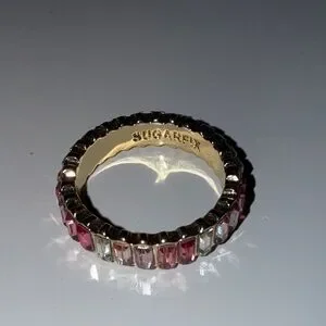 BaubleBar | Jewelry | Baublebar Pink And Gold Ring | Poshmark